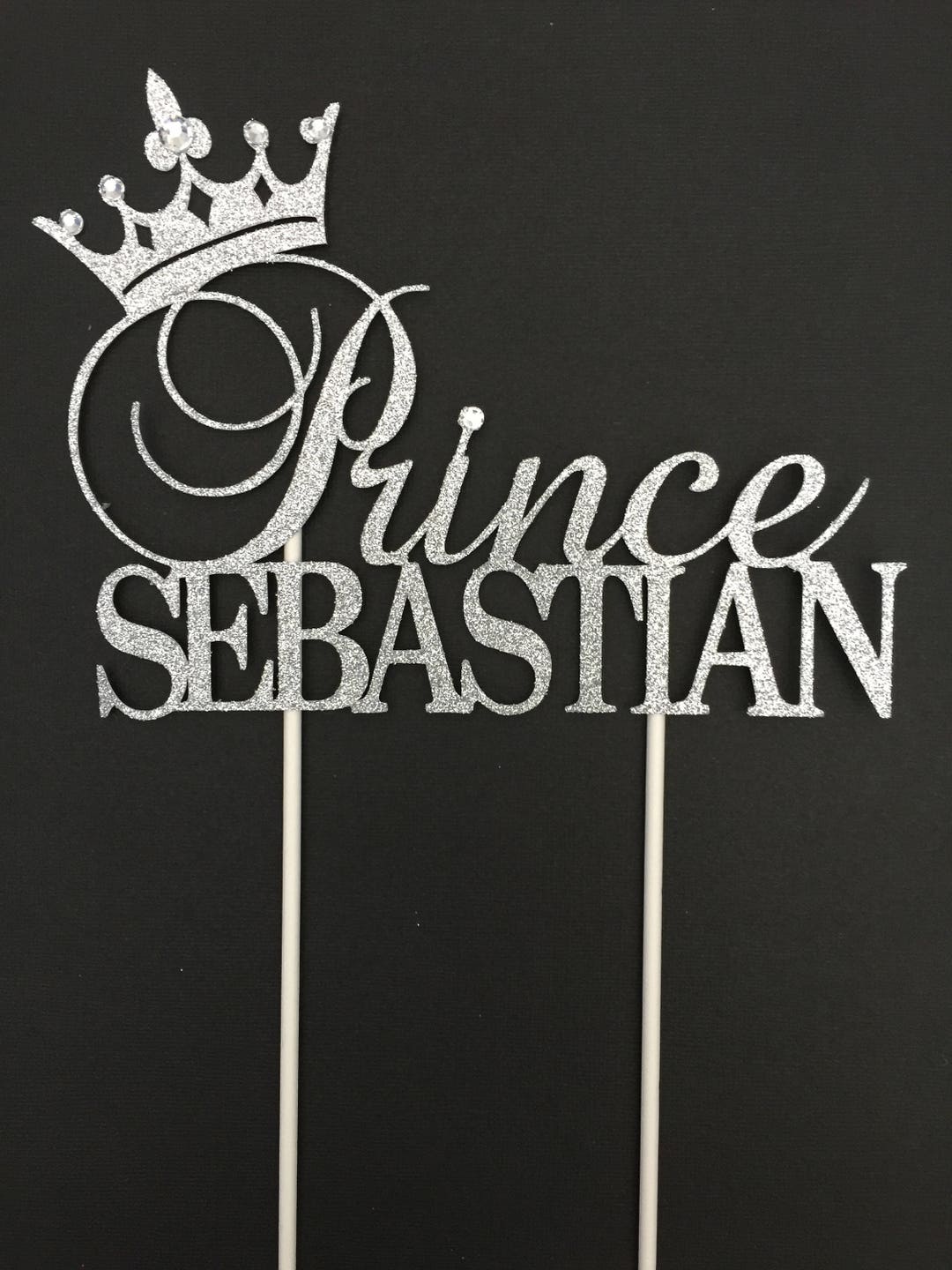 Prince Cake Topper,custom Prince,crown,jeweled Crown,baby Shower ...