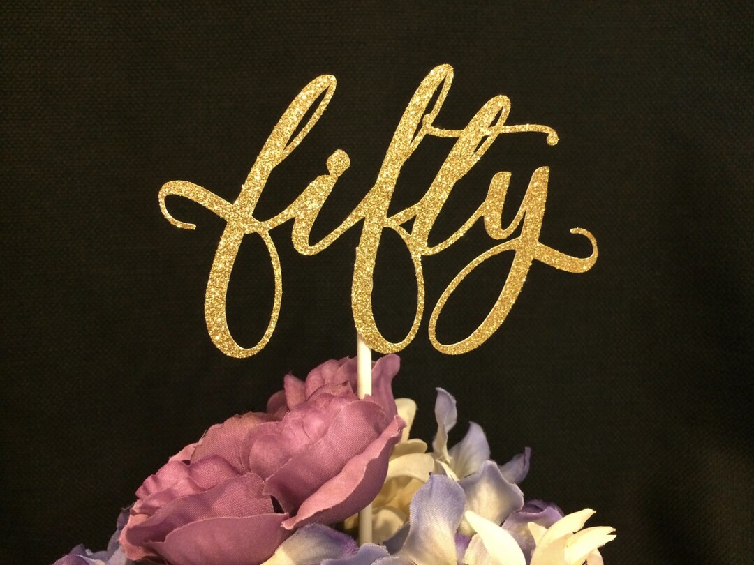 Cursive Number Fifty,script Number Fifty,fifty,50,birthday,anniversary ...