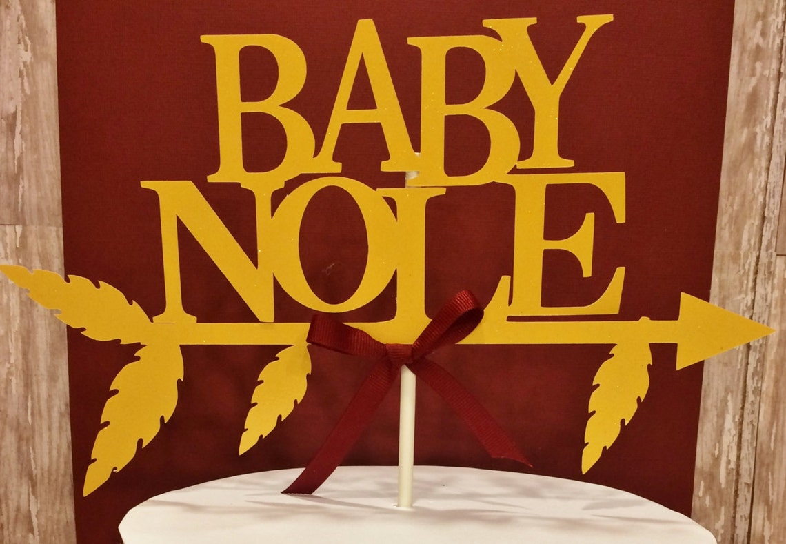 FSU Baby Nole Cake Topper Baby Shower Baby Seminole Cake - Etsy