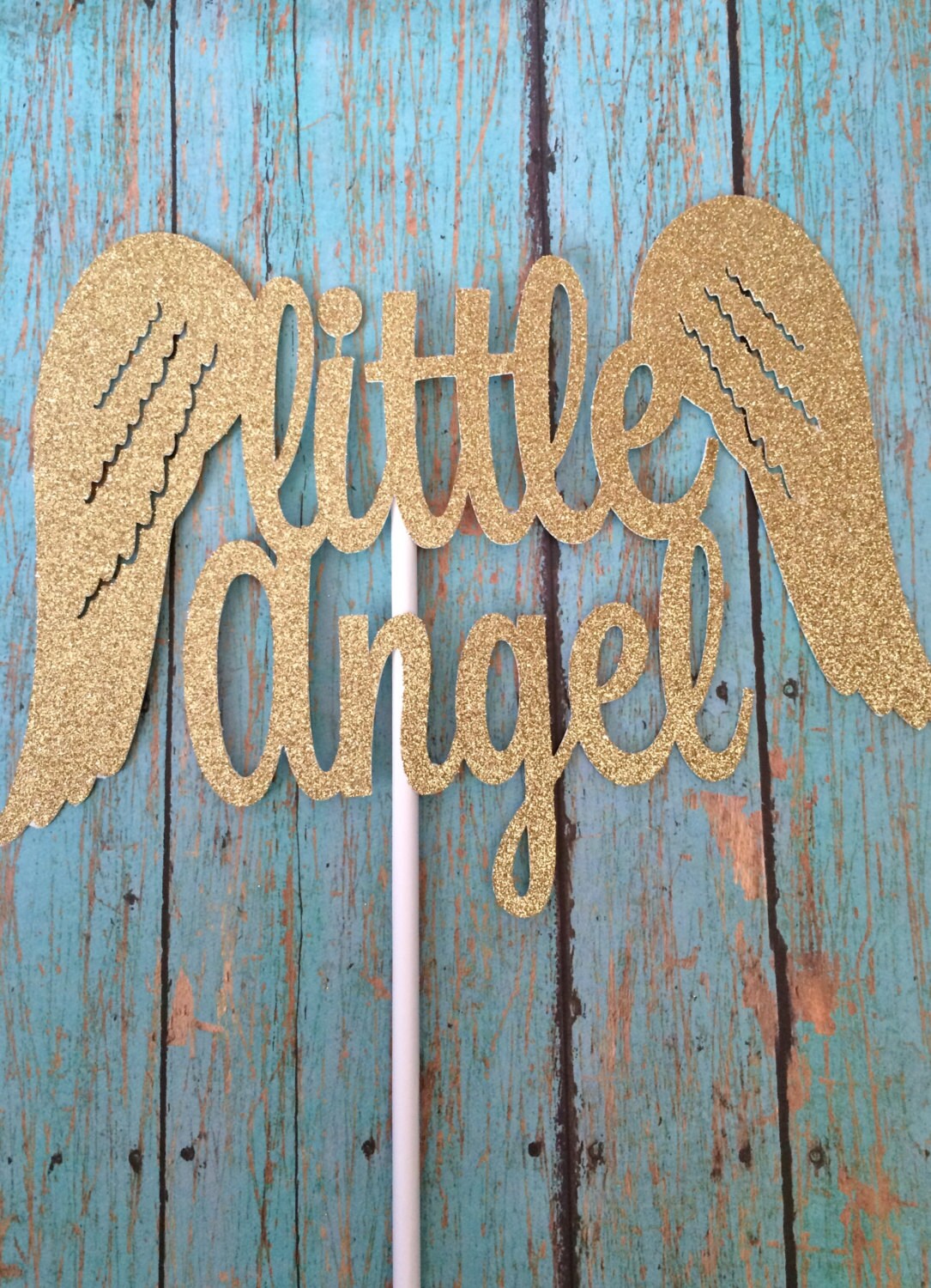 Little Angel Cake TopperBaby Shower Angel Wings Cake | Etsy