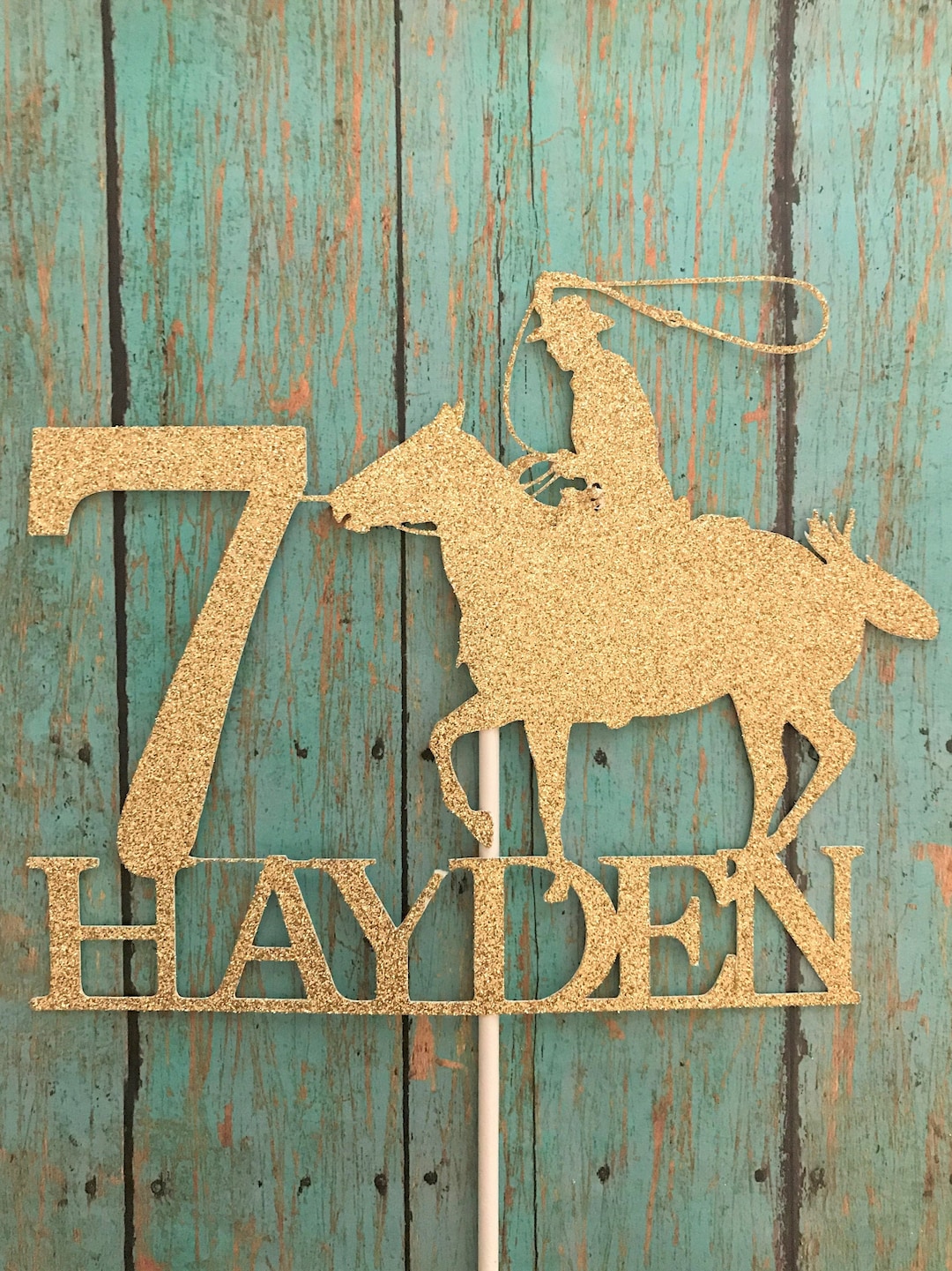 Cowboy Cake Topper, Horse Cake Topper, Rodeo Cake Topper, Western Cake ...
