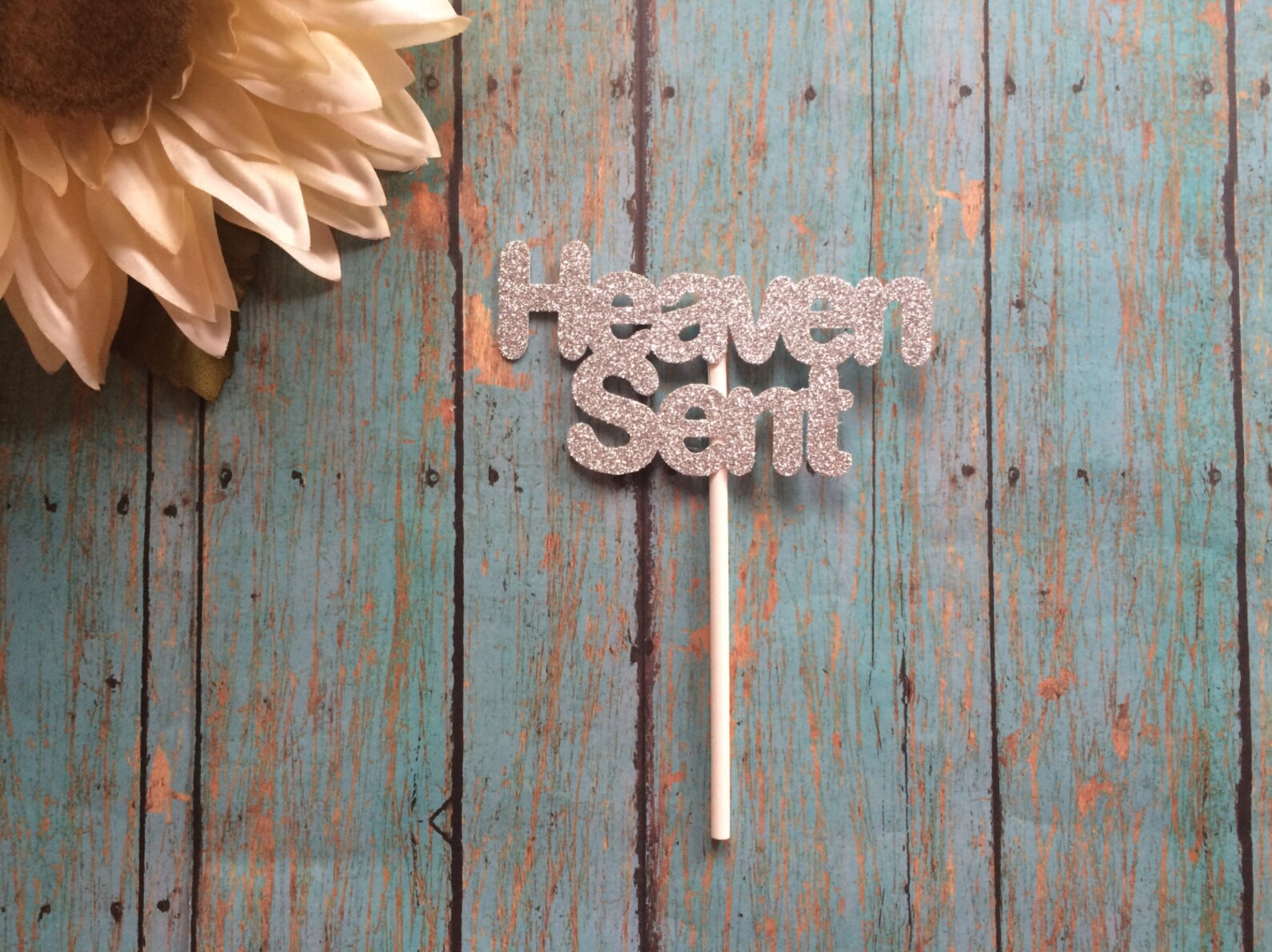 Baby Shower Boy Decorations Heaven Sent Baby Shower Cupcake - Etsy