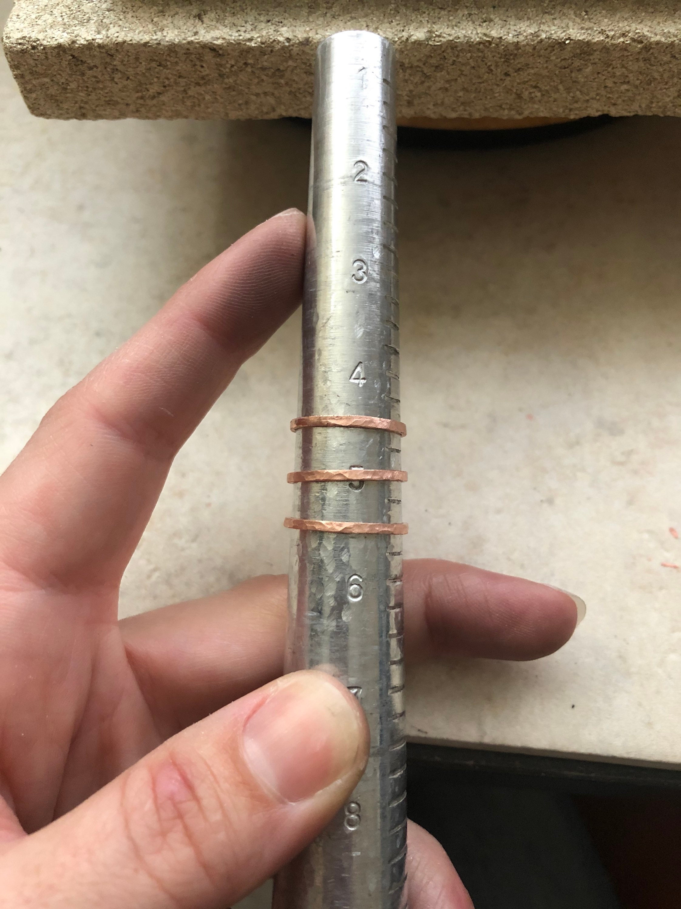 Hammered Copper Stacking Ring - Etsy