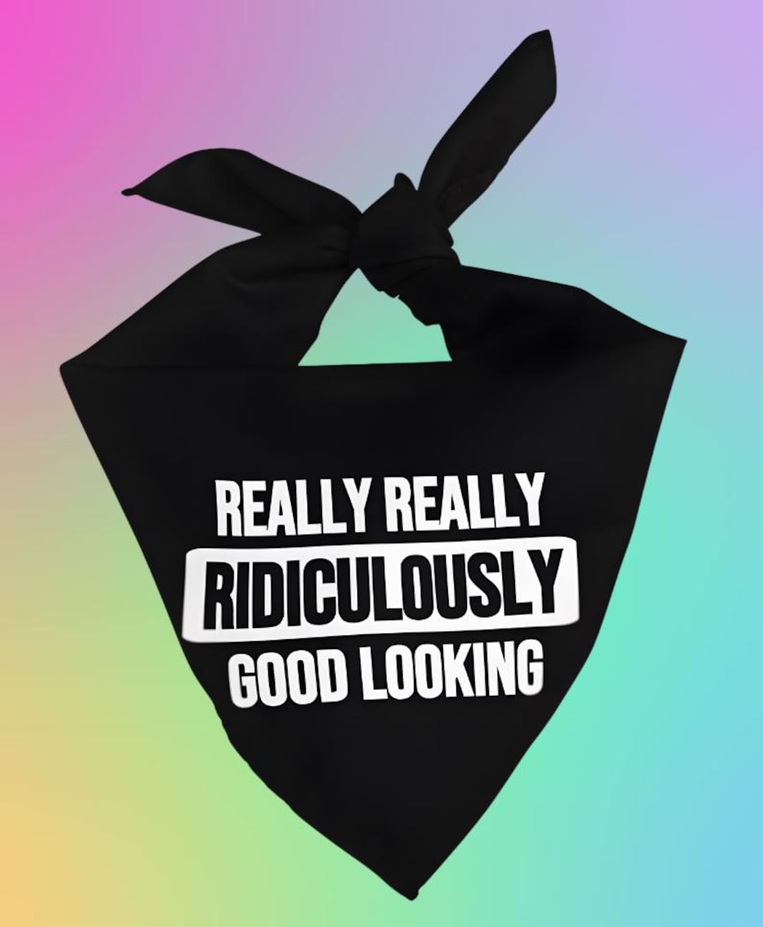 Really Really Ridiculously Good Looking Dog Bandana, Zoolander, Funny ...