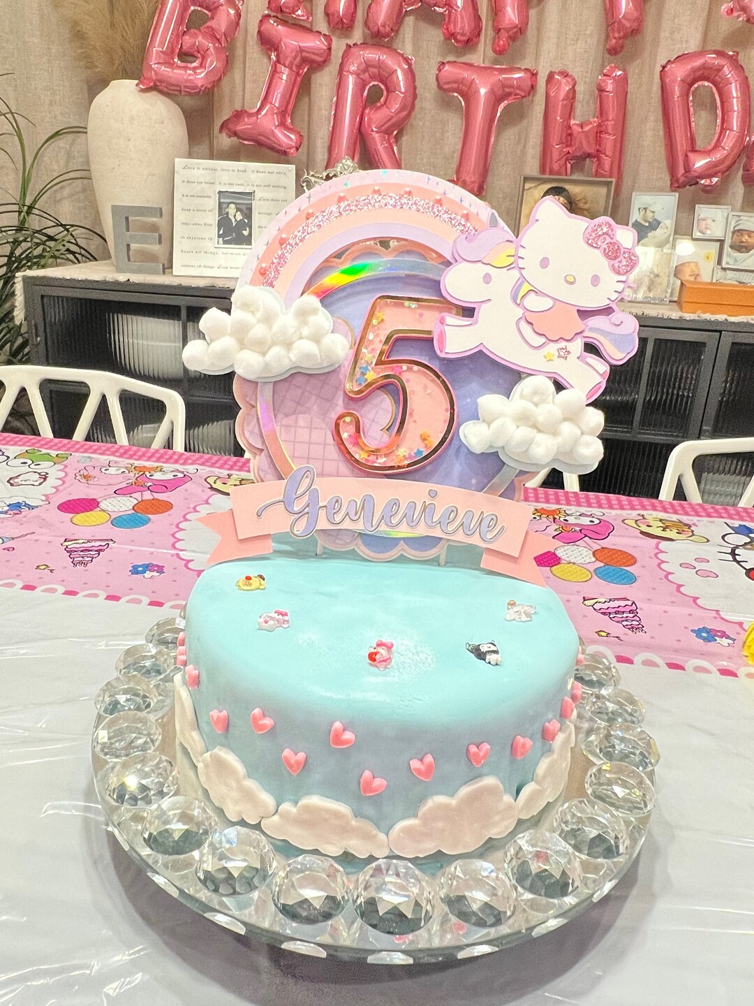 Personalized 3D Cake Topper: Hello Kitty and Friends - Etsy