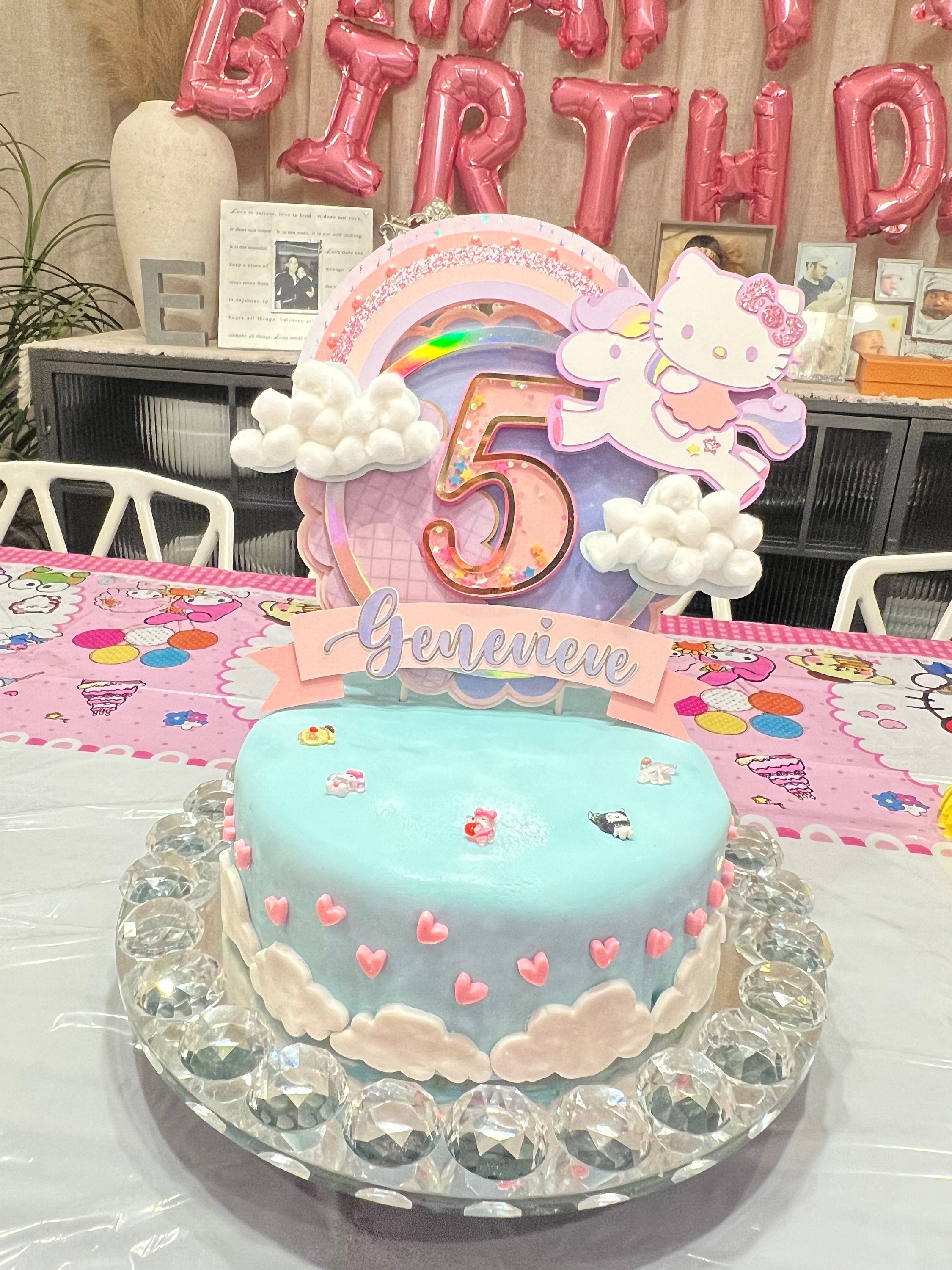 Personalized 3D Cake Topper: Hello Kitty and Friends - Etsy