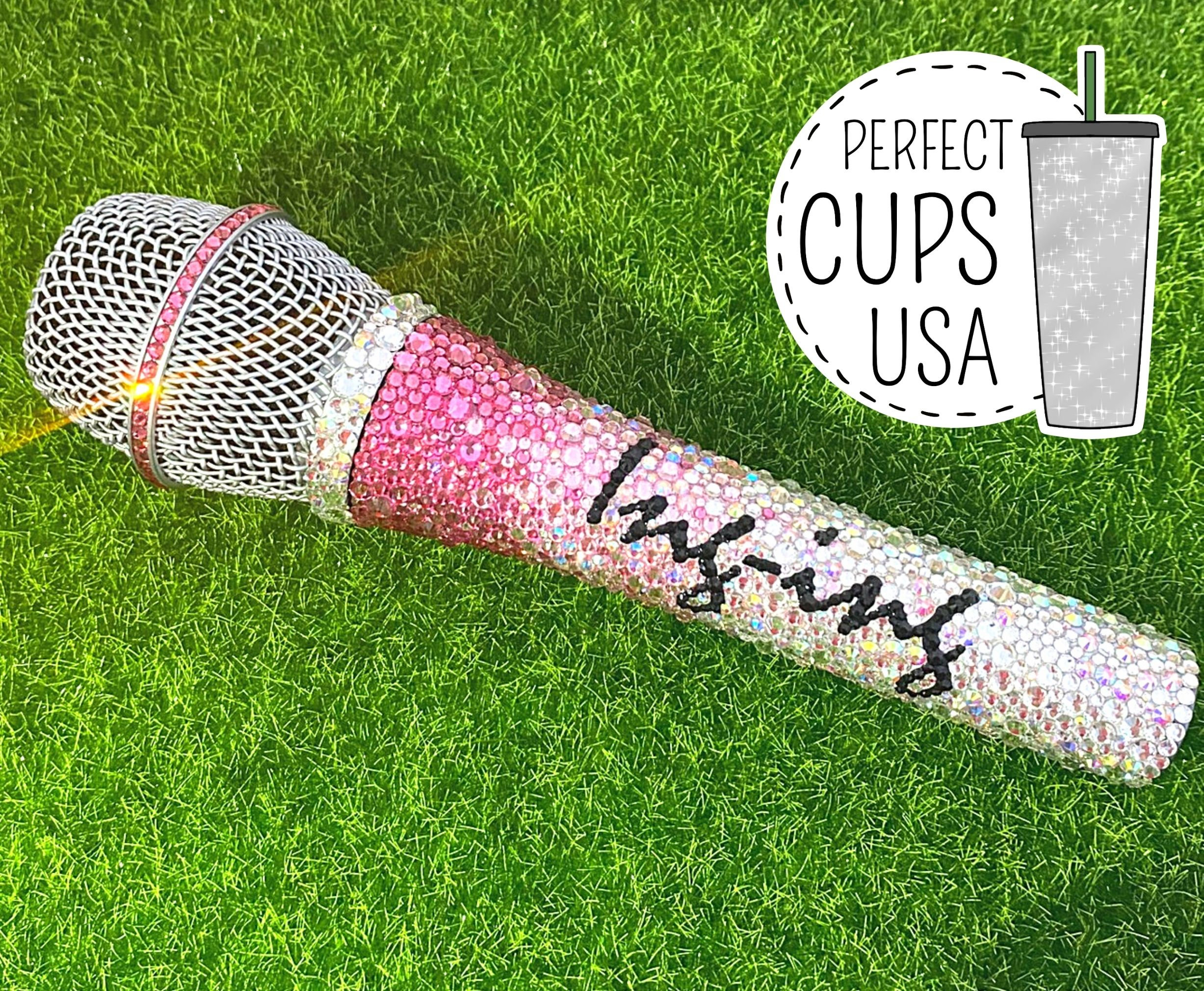 Pink Sparkly Microphone