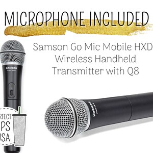 Straight Line Silver Wireless Microphone With Name, Genuine Swarovski ...