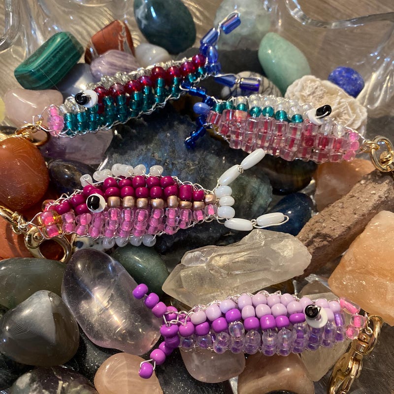 Pony Bead Keychain - Etsy