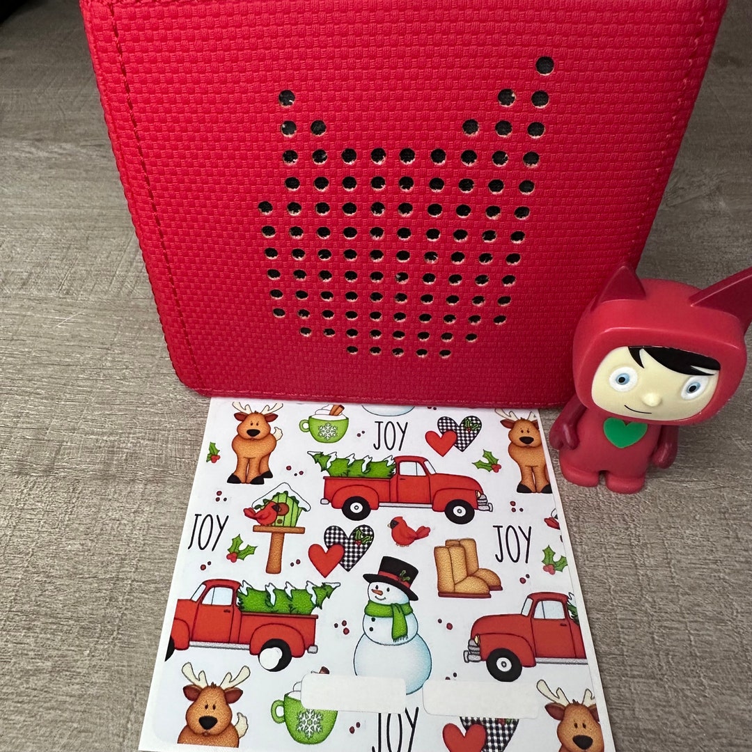 Reindeer Snowman JOY - Toniebox Top Protective Vinyl Covers - Etsy