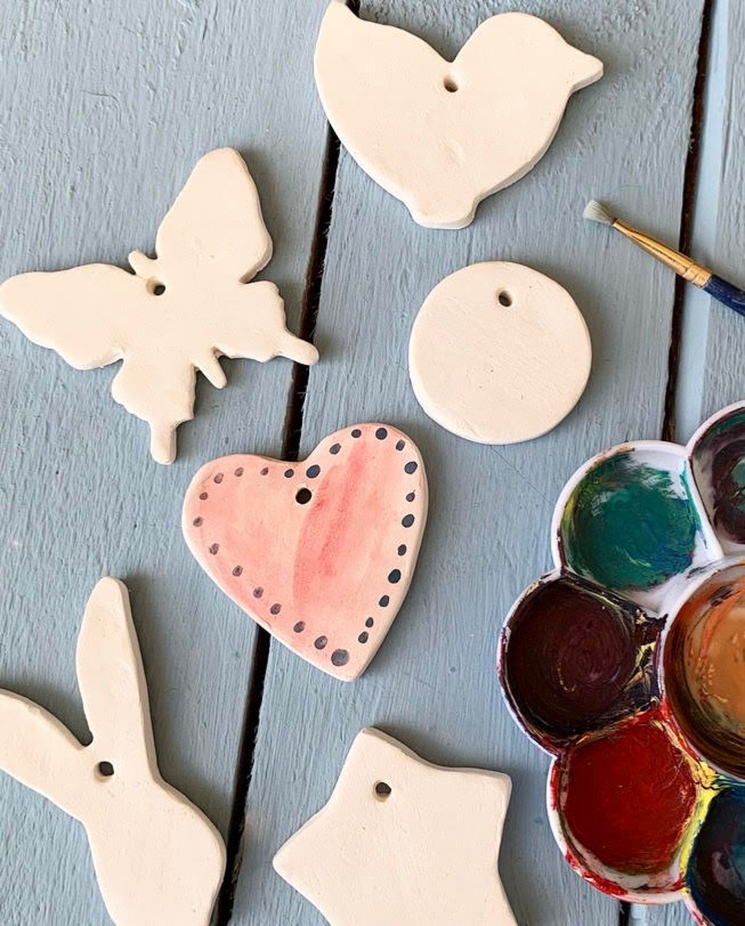 MIX & MATCH Paint Your Own Ceramic Tags Kit Activities for Kids Craft ...