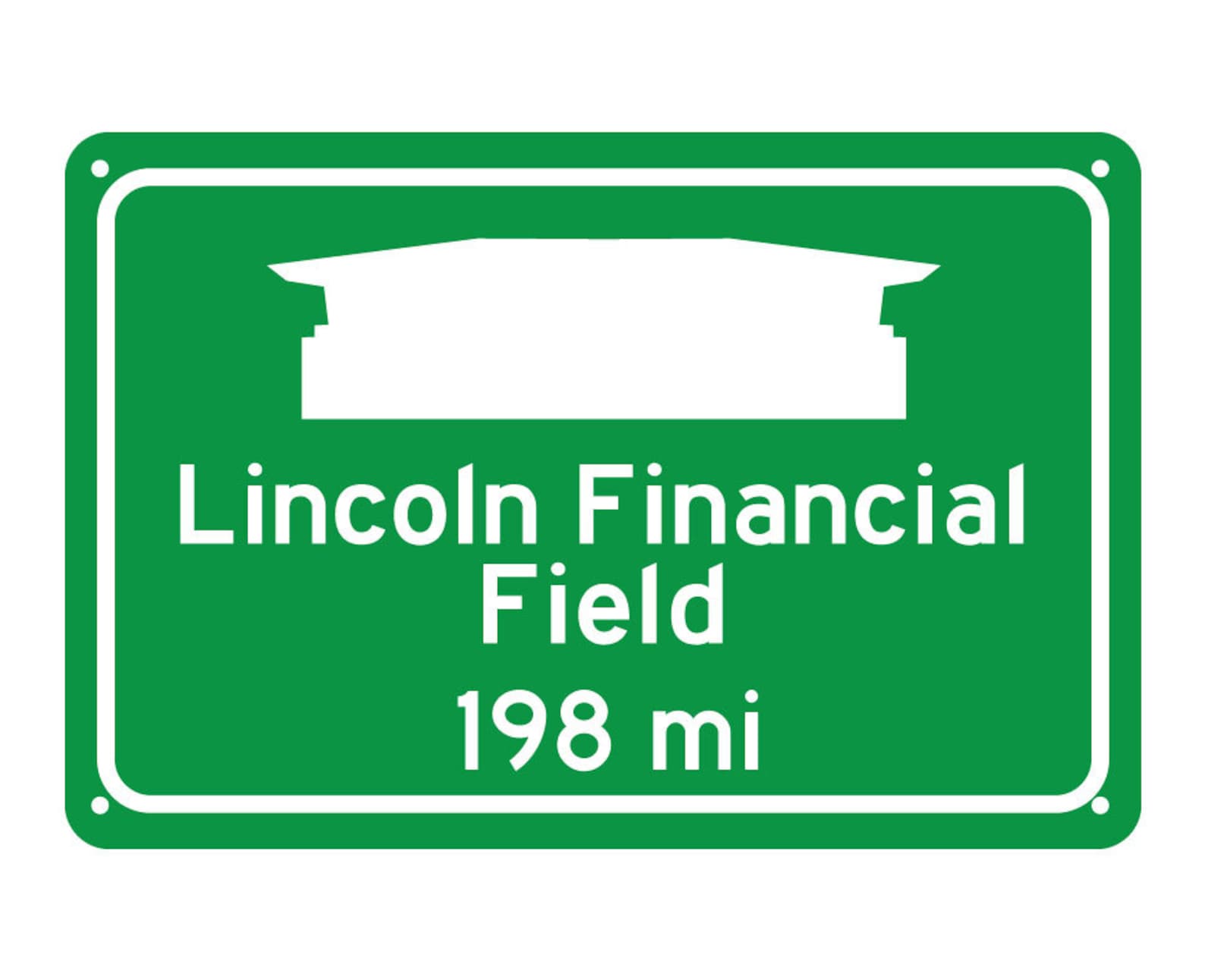 Philadelphia - Lincoln Financial Field - Miles to Stadium Highway Road ...