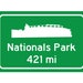 Custom Stadium Road Sign Pick Your Team and Customize the Distance From ...