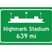 Custom Stadium Road Sign Pick Your Team and Customize the Distance From ...