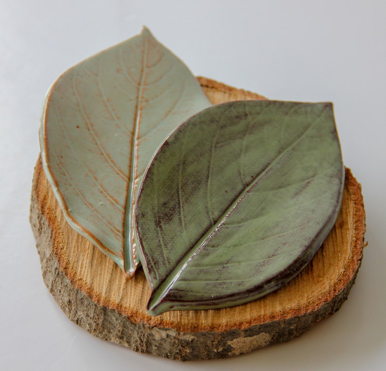 Large Leaf Ceramic Soap Dish Handmade Pottery Leaf Imprint - Etsy Sweden