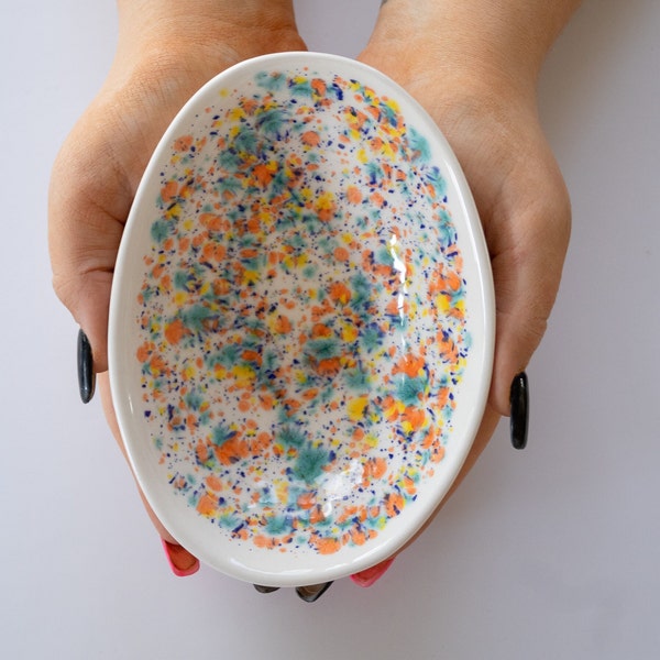 Oval Ceramic Bowl - Etsy