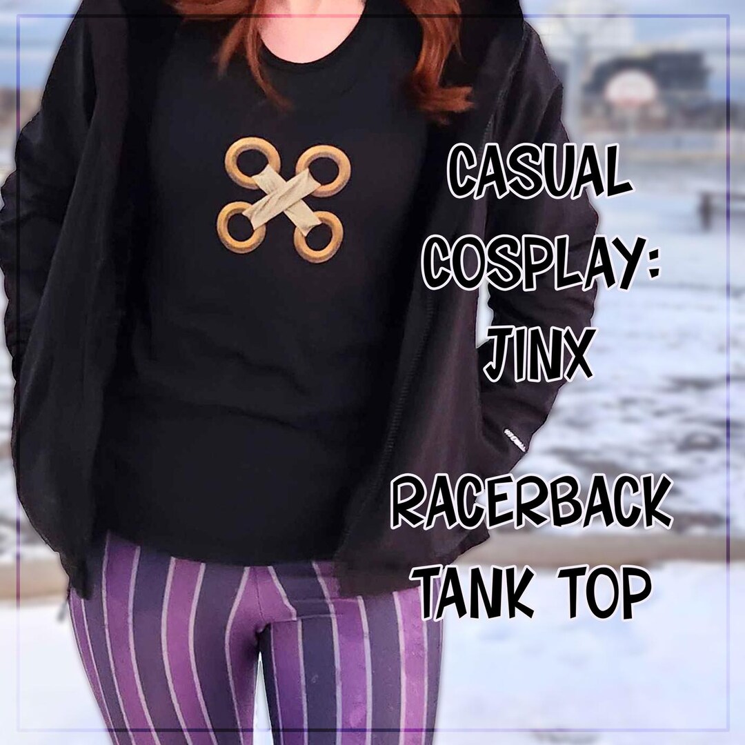 Jinx Racerback Tank Top: Arcane League of Legends Inspired Design ...