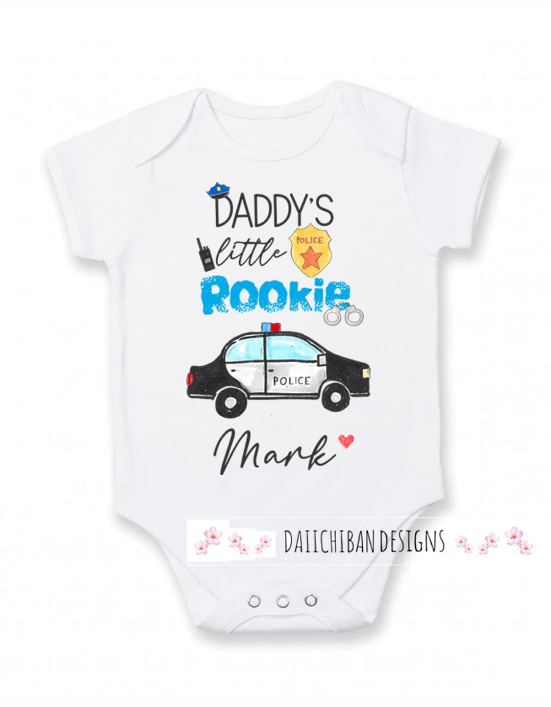 Police Baby Boy Gift Personalized Police Baby Onesie for Boys Funny ...
