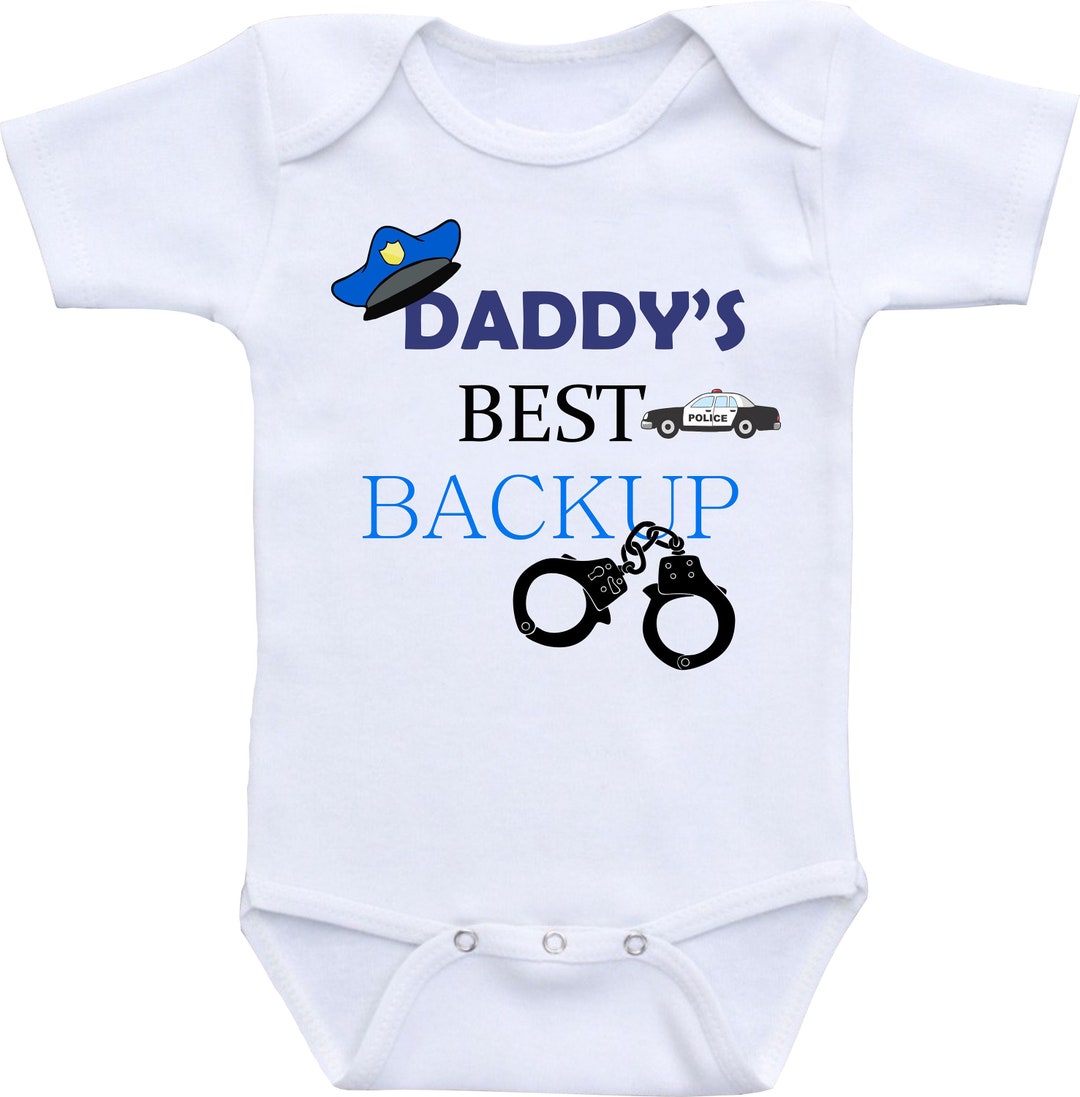 Daddy Police Baby Boy Onsie Police Baby Shower Police Onesie Deputy ...