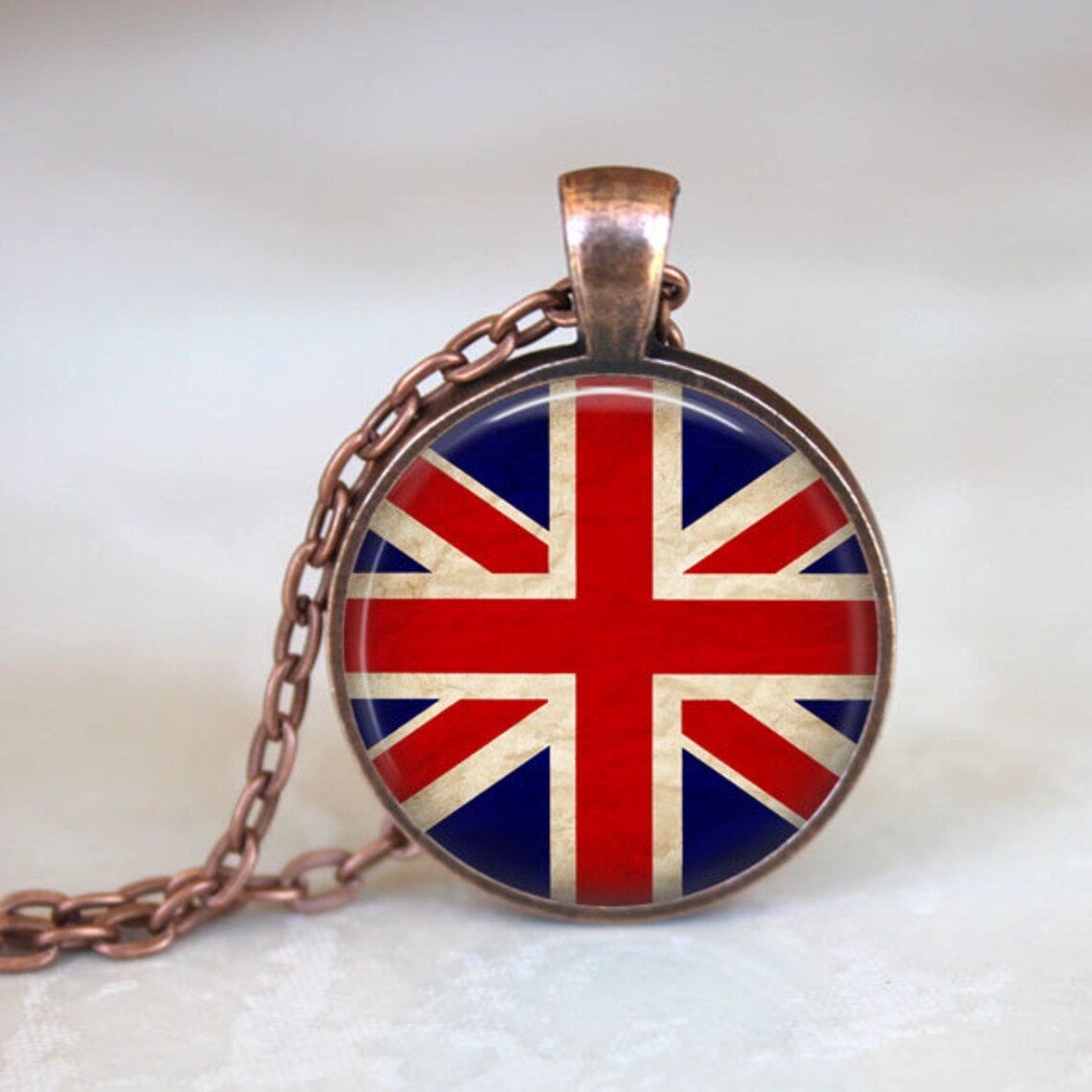 British Flag Necklace • Union Jack Flag • English Flag Jewelry - Etsy