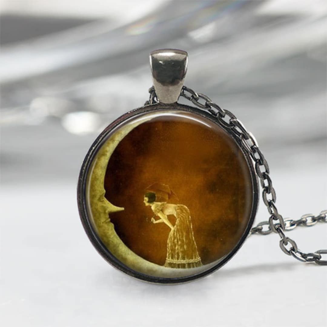 Woman on the Moon Shannon Stamey Art Moon Jewelry Crescent Moon ...