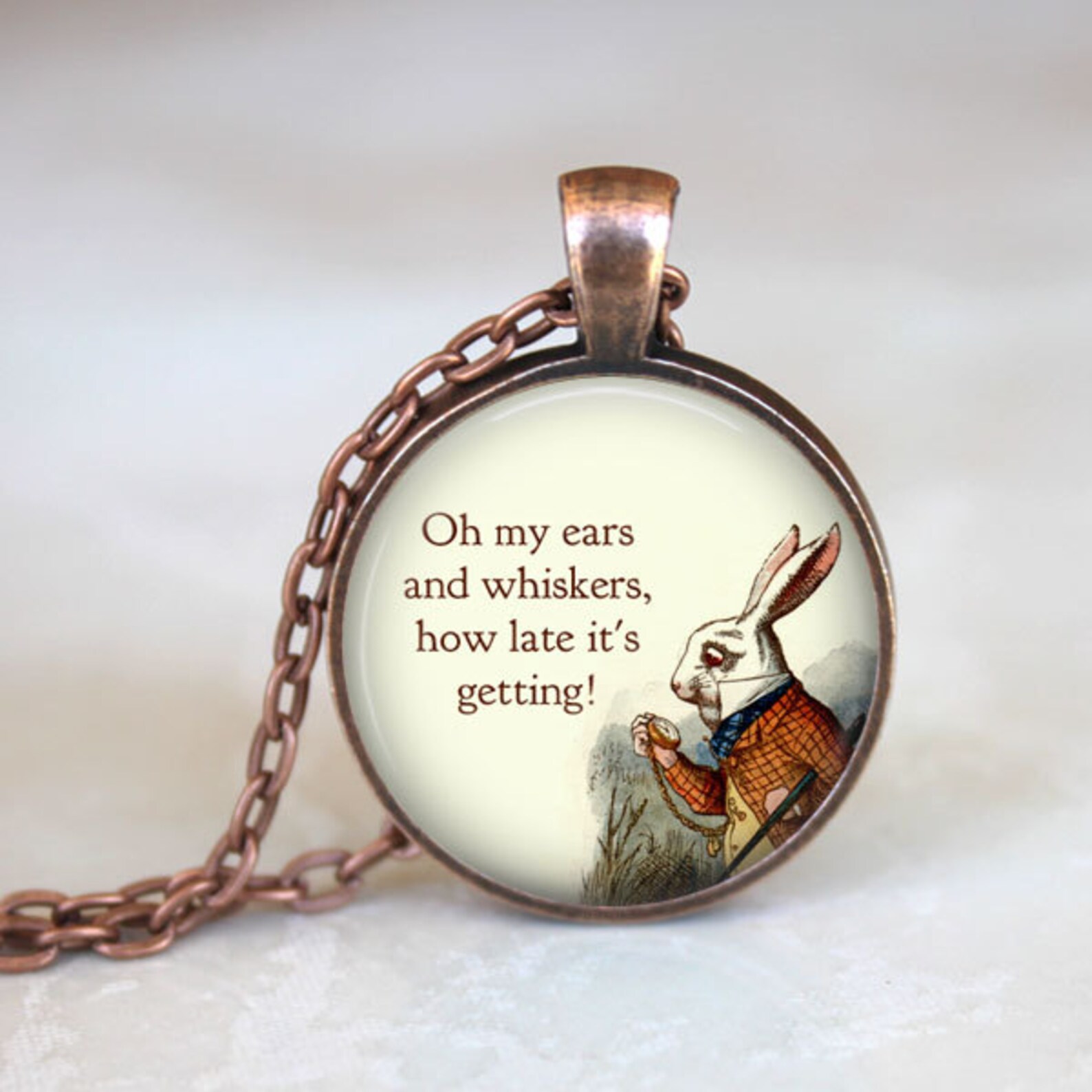 Alice in Wonderland Jewelry White Rabbit Alice in Wonderland | Etsy