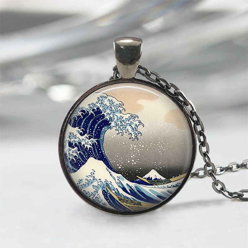Great Wave Silver Pendant - Etsy