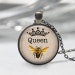 Queen Bee Necklace Honeybee Necklace Bumble Bee Jewelry Entomology ...