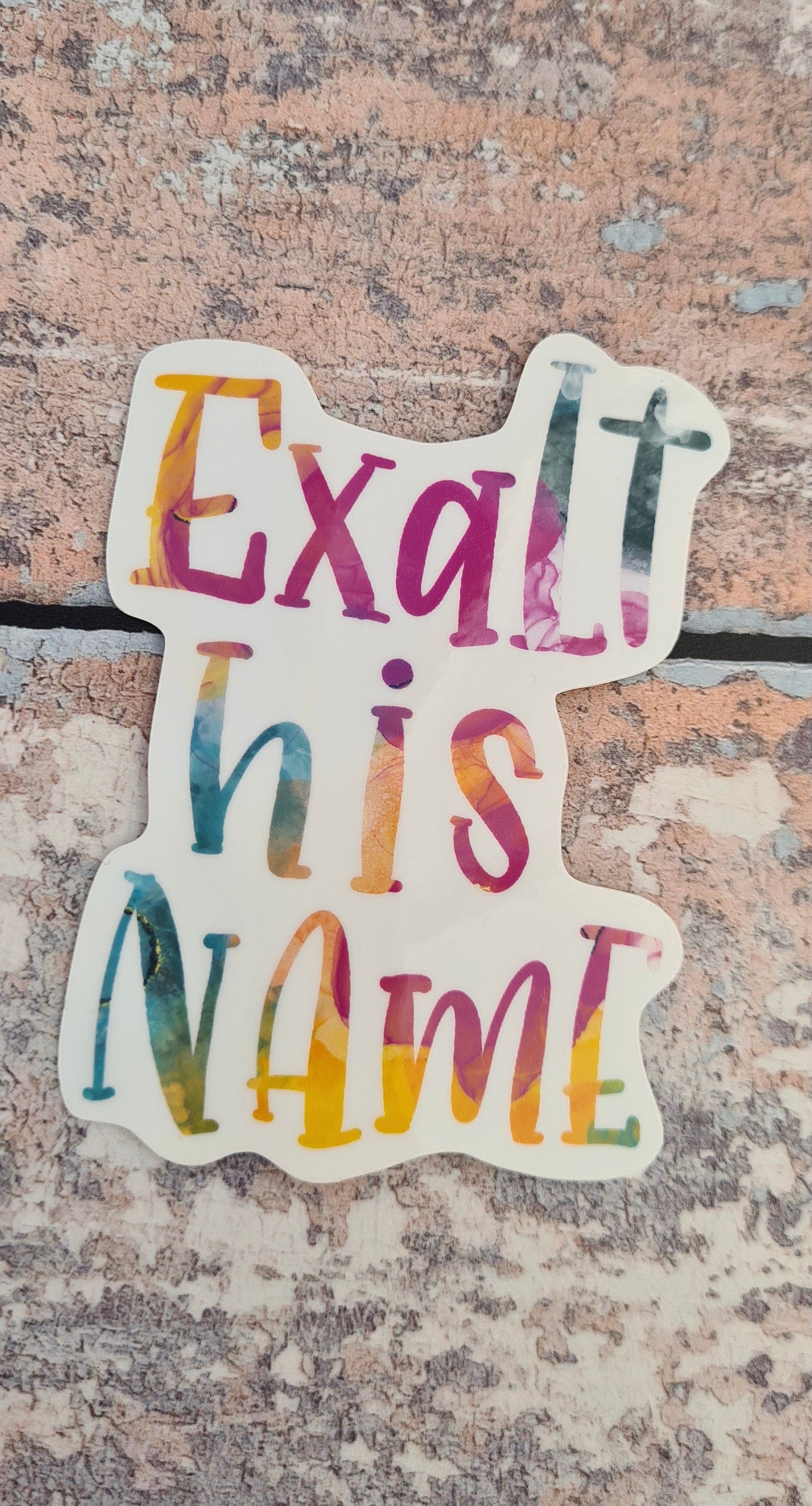 Erhaben seinen Namen glänzend Aufkleber, Loben Sie den Herrn ...