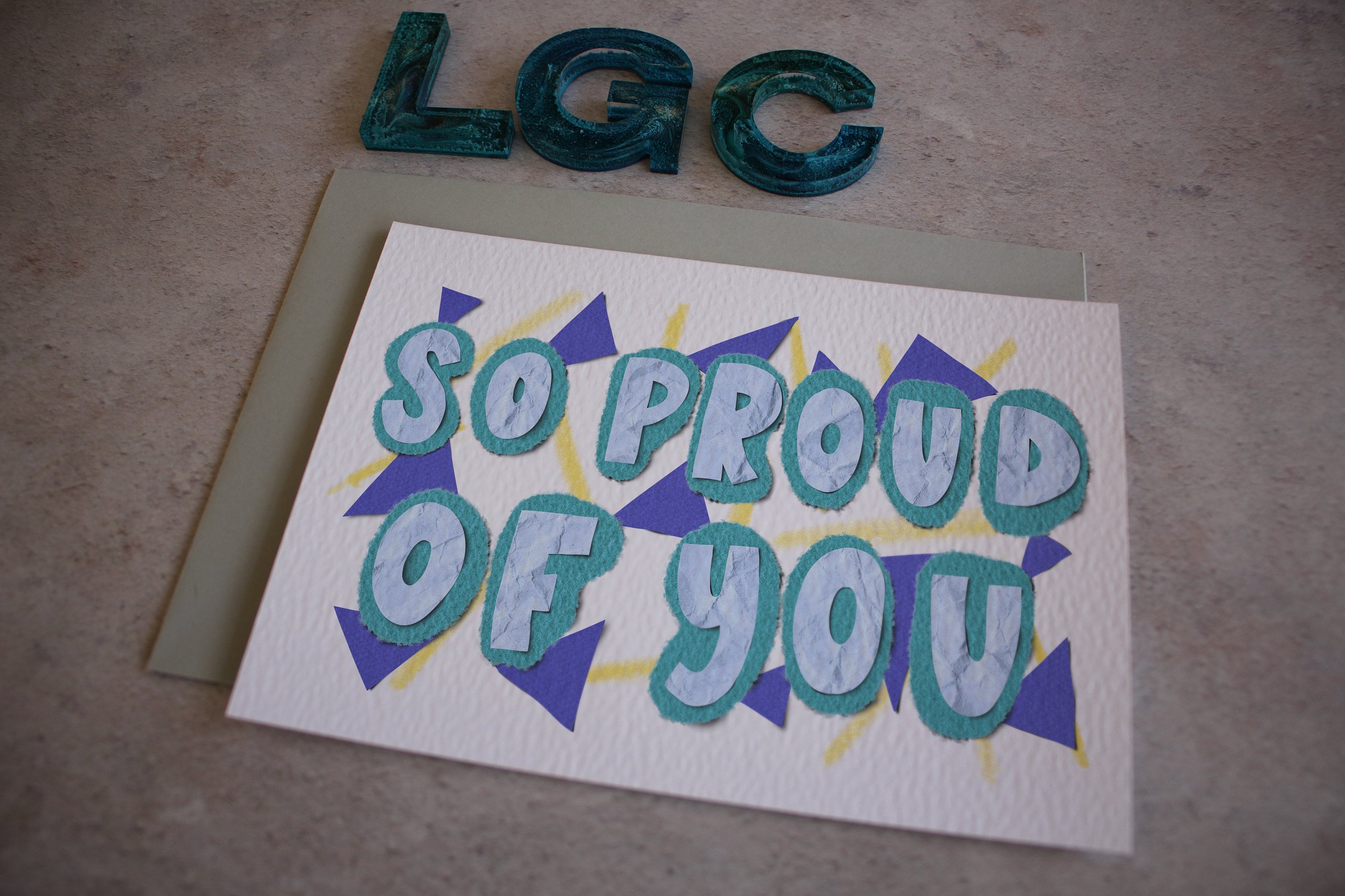 Blue so Proud of You Card UK, Blue and Yellow Well Done Card for Son ...