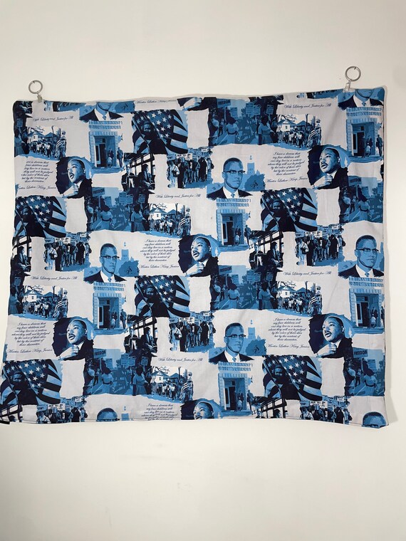 Handmade BLM Quilt MLK Black Lives Matter Quilt Malcolm X - Etsy