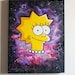 Lisa Simpson Space Galaxy Acrylic Canvas Painting - Etsy