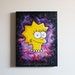 Lisa Simpson Space Galaxy Acrylic Canvas Painting - Etsy