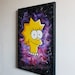 Lisa Simpson Space Galaxy Acrylic Canvas Painting - Etsy