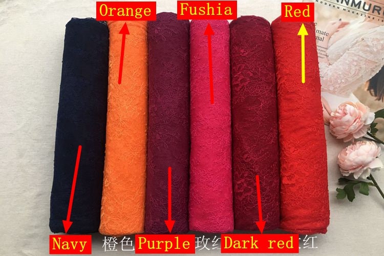 Dyed Lace Coloured Lace 2020 NEW Arrival 15 Colors in Stock | Etsy