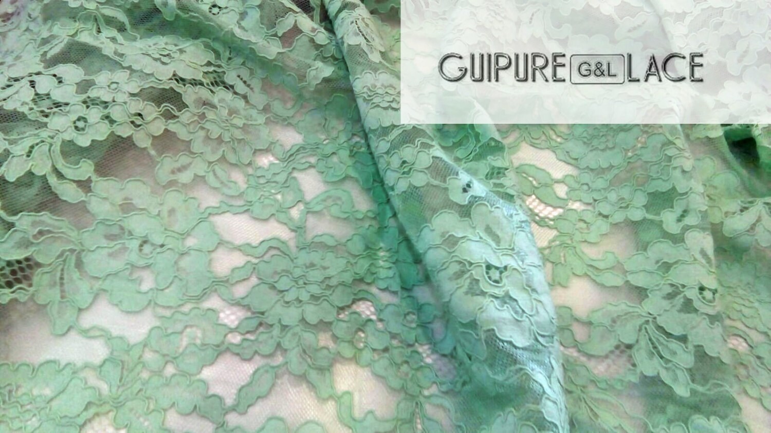 Green Lace Fabric French Lace Embroidered Lace Wedding - Etsy