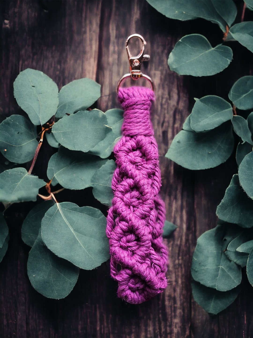 Boho MINI Macrame Diamond Wristlet Keychain/phone Strap - Etsy