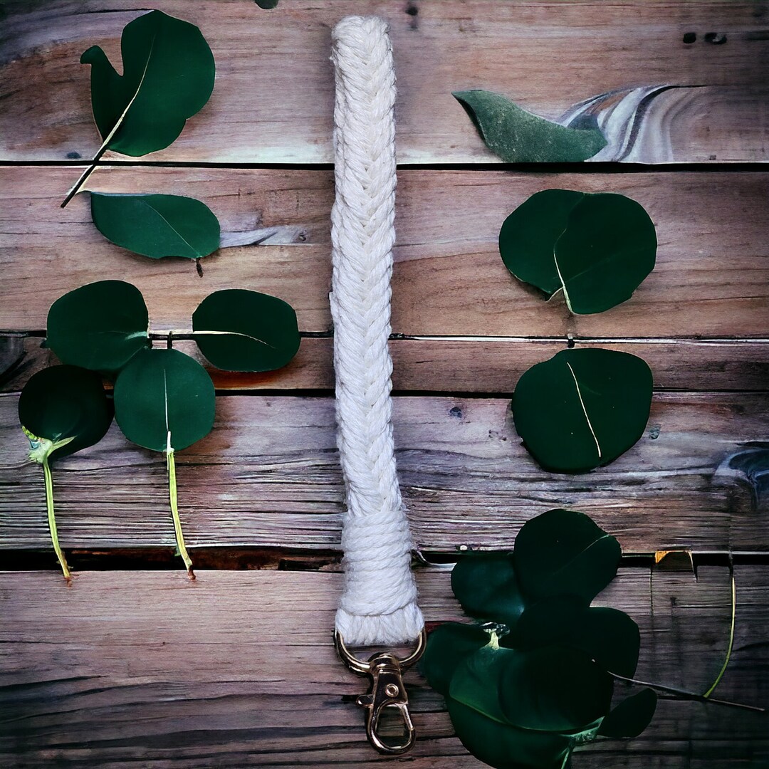 Macrame Fishtail Braid Wristlet Keychain Customize/bulk/party Favor - Etsy