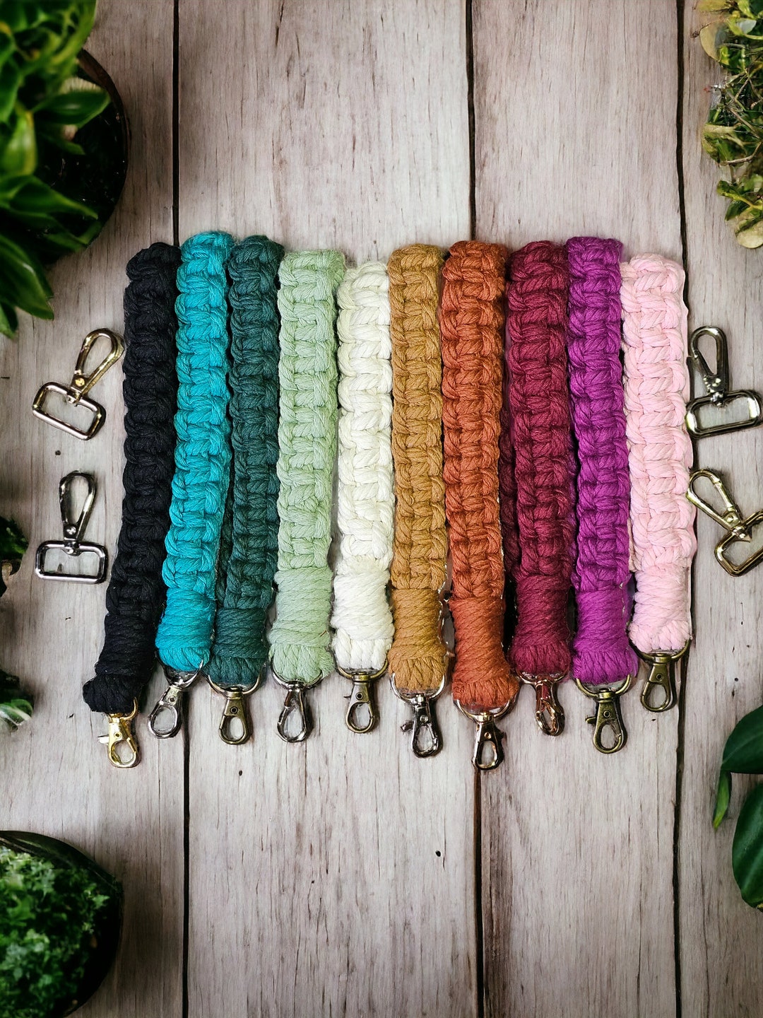 Boho Macrame Wristlet Keychain Customize/clutch Wristlet/keys Wristlet/gift - Etsy