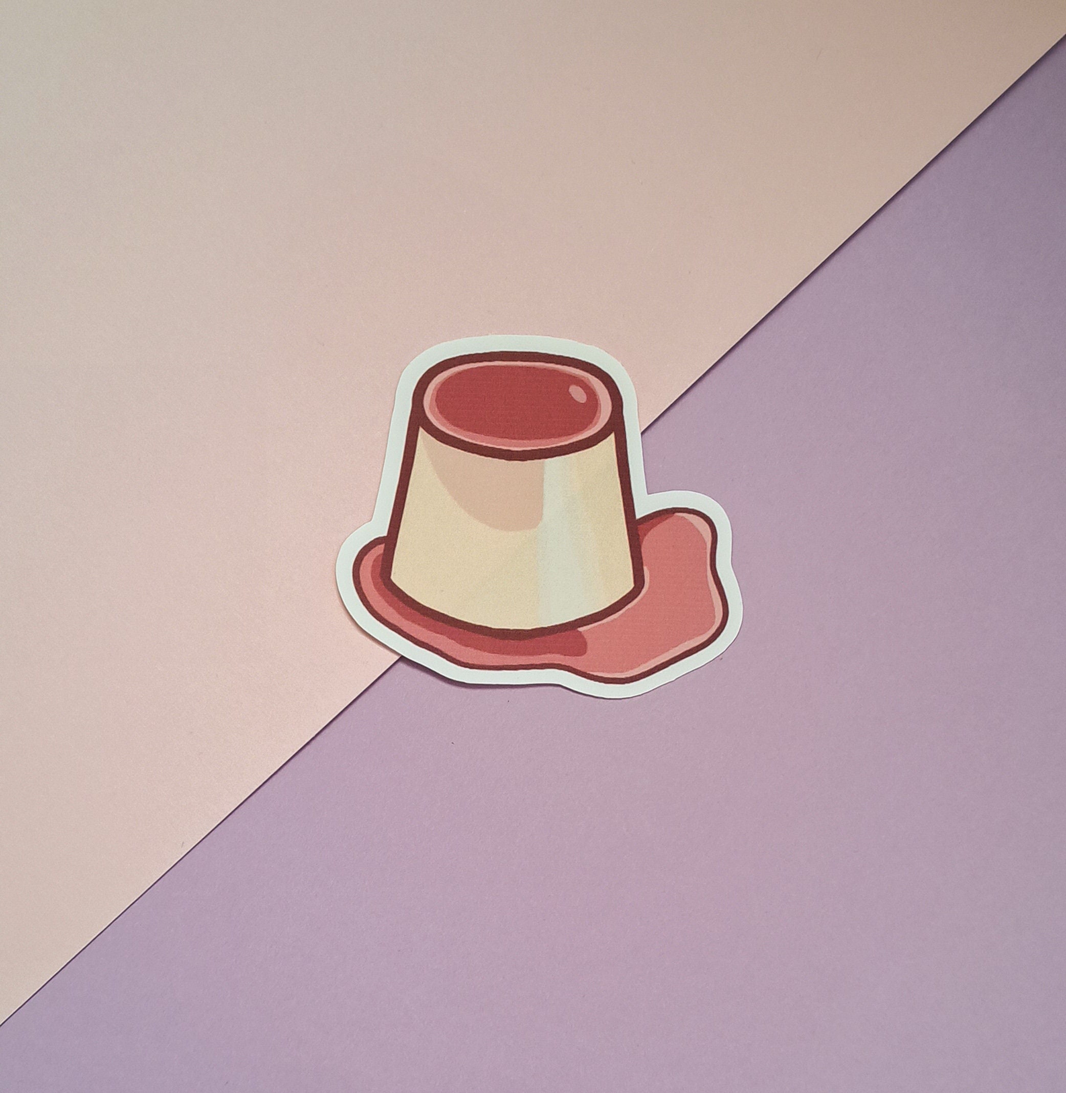 Crème Caramel Flan Sticker - Etsy