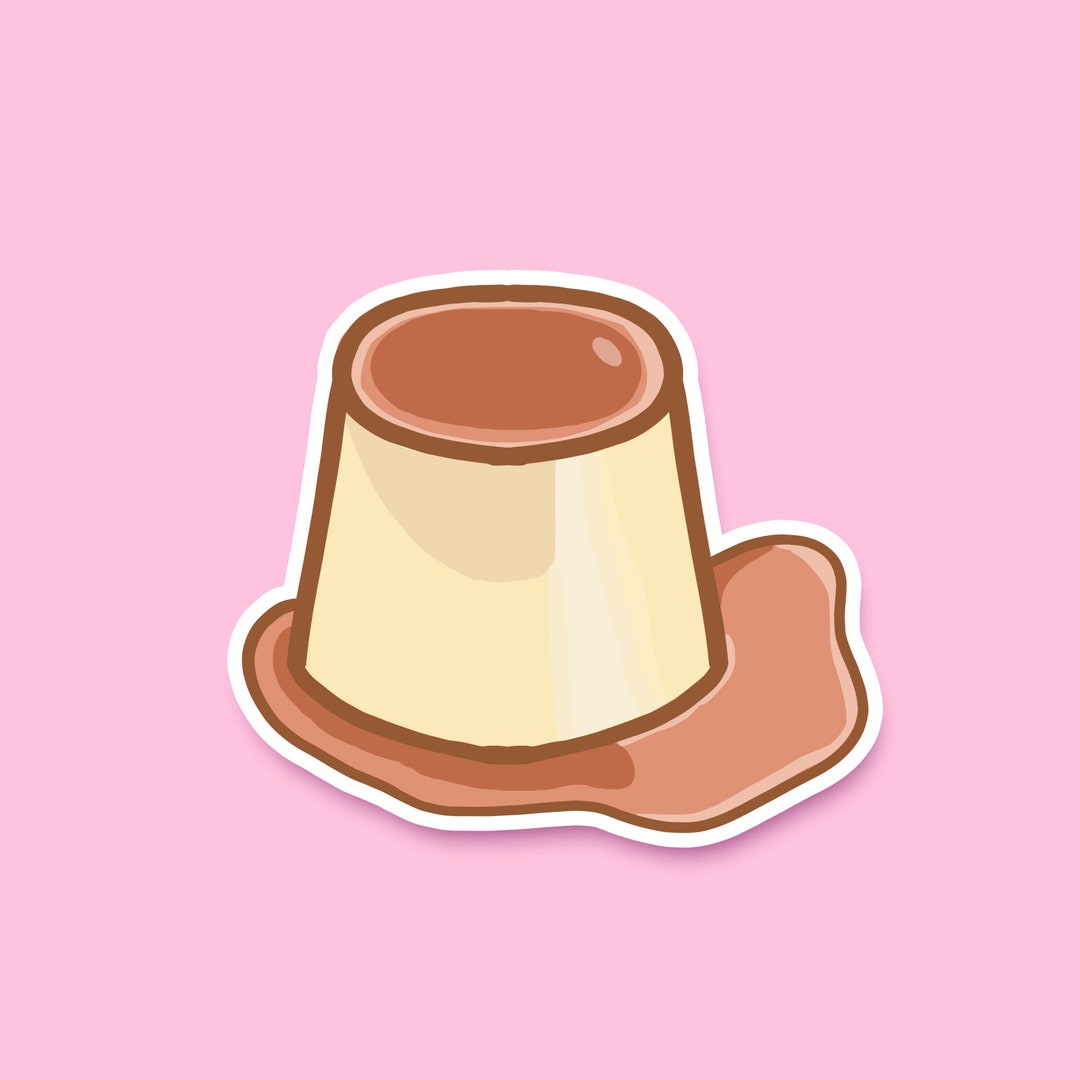Crème Caramel Flan Sticker - Etsy