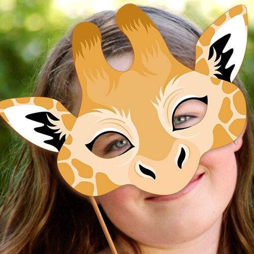 Cheetah Mask Printable Cheetah Costume Mask Paper Safari Party - Etsy ...