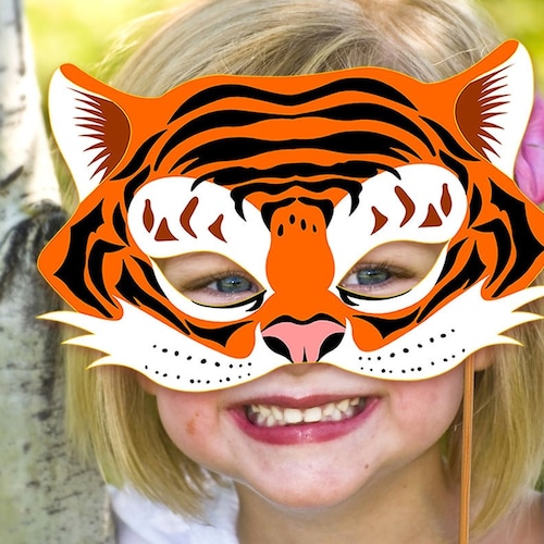 Buy Tiger Mask Printable Halloween Costume Animal Masks Childrens ...