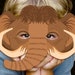 Mammoth Printable Mask Halloween Costume Prehistoric Paper - Etsy