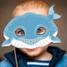 Whale Mask Printable Halloween Costume Blue Sea Animal Pool Party Paper ...