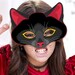 Black Cat Mask Printable Halloween Party Costume Pet Animal Pattern ...
