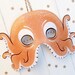 Octopus Printable Mask Halloween Costume Sea Animals Masks - Etsy
