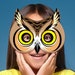 Owl Mask Bird Printable Great Horned Owl Halloween Costume Party Paper ...