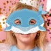 Whale Mask Printable Halloween Costume Blue Whale Pool Party Paper ...