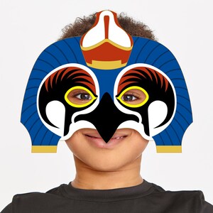 Horus Mask Printable Egyptian Halloween Costume Ancient Egypt Hawk ...